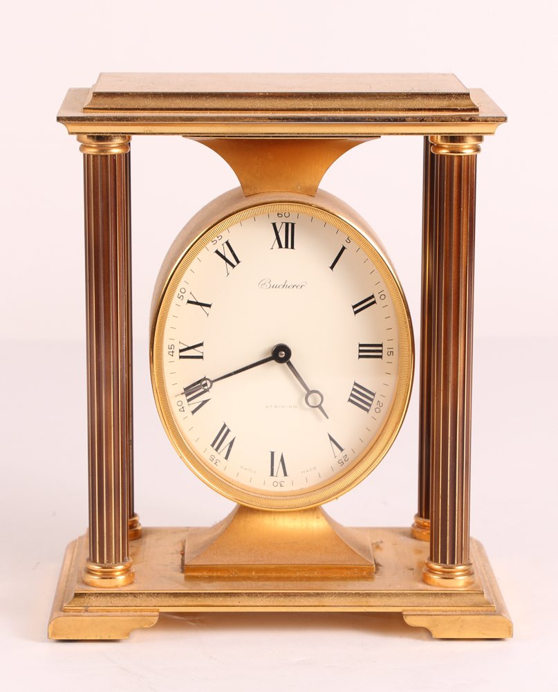 Bucherer Hollywood Regency Mantle Clock