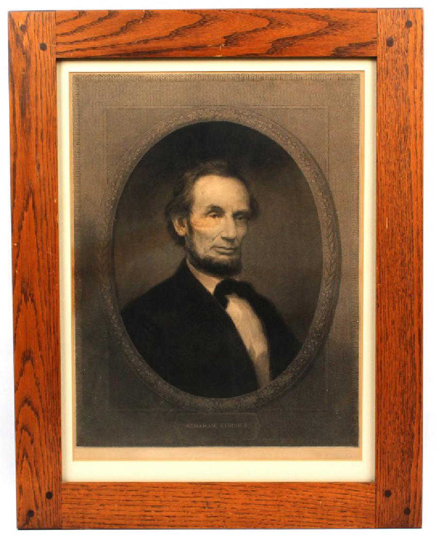 WILLIAM E MARSHALL- ABRAHAM LINCOLN ENGRAVING 1890 WILLIAM E MARSHALL- ABRAHAM LINCOLN ENGRAVING 1890