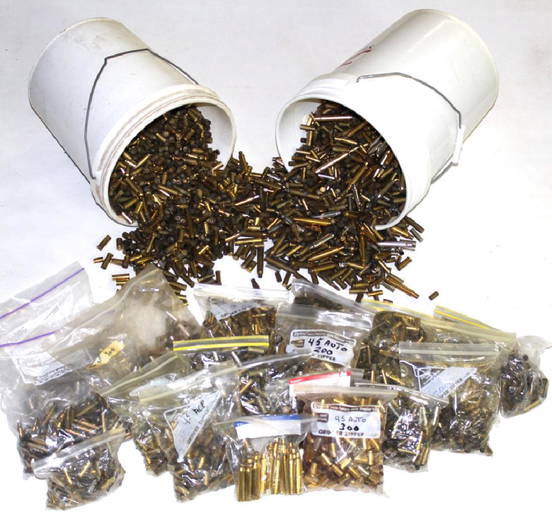 Large Lot Of Brass Reloading Cartridges