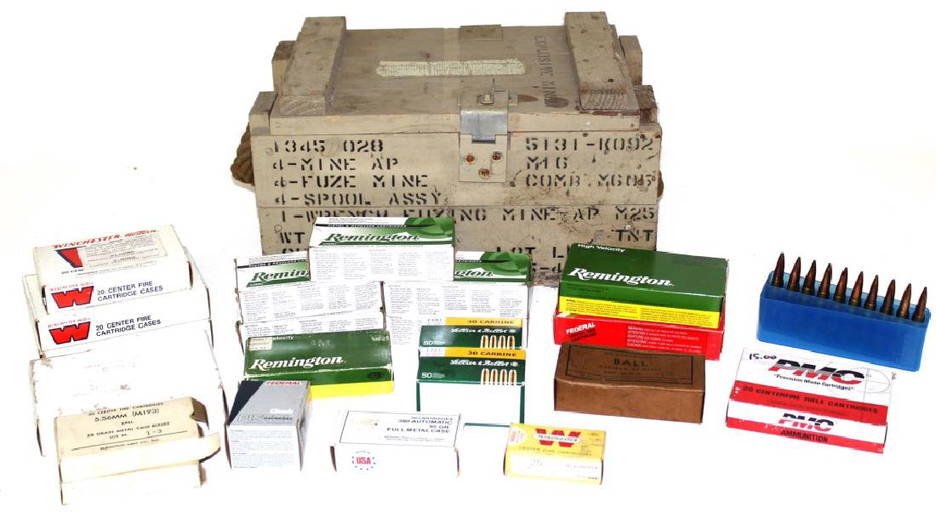 Ordnance Crate Of Mixed Ammunition