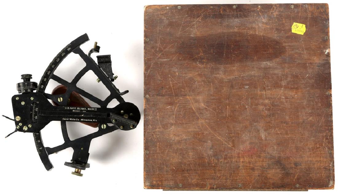 WWII DAVID WHITE US NAVY MKII SEXTANT