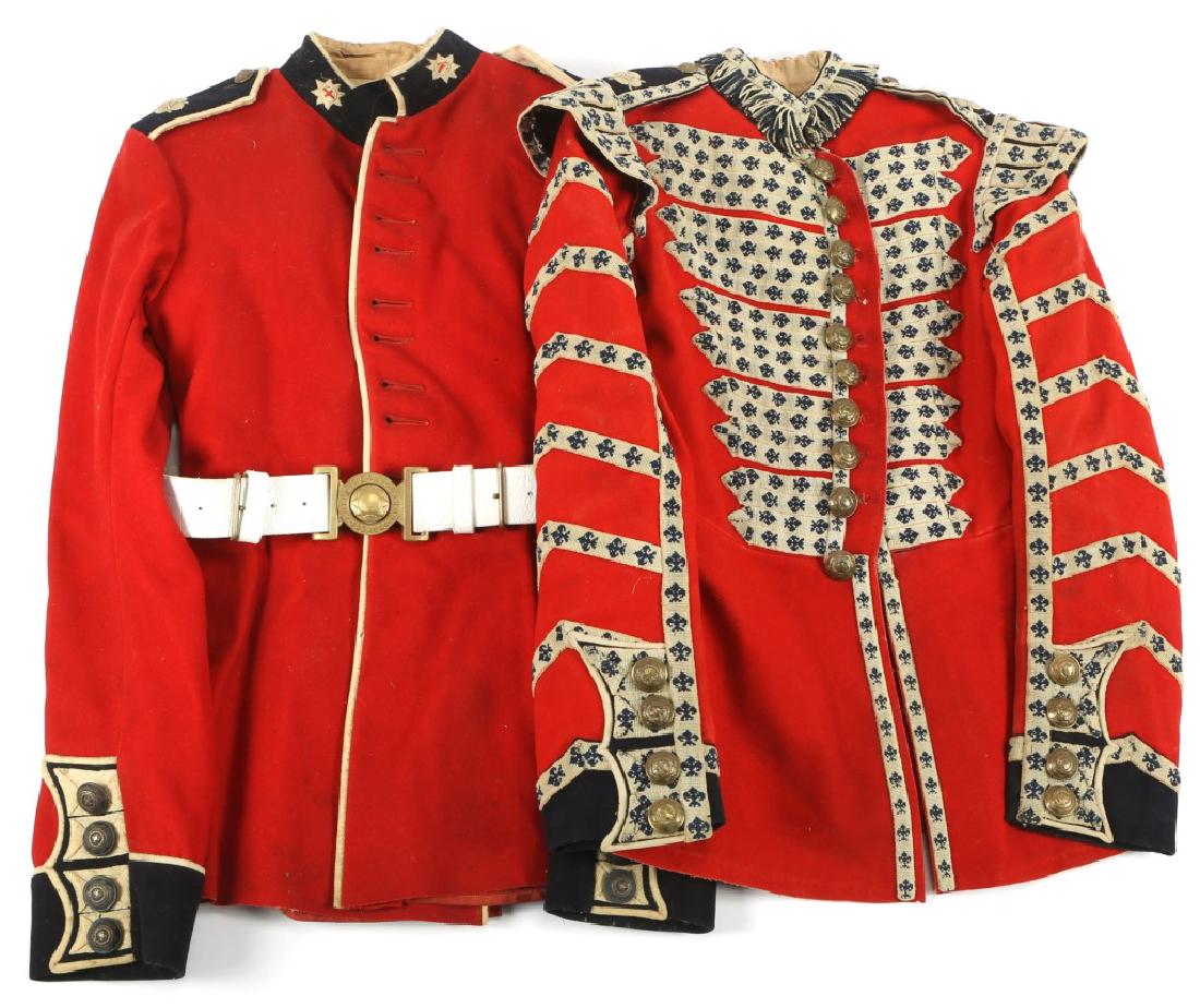 BRITISH COLDSTREAM GUARDS DRESS UNIFOM LOT OF 2