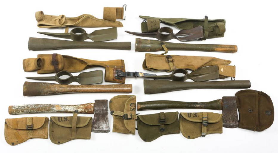 Wwi Wwii Us Army Pick Mattock & Axe Mixed Lot