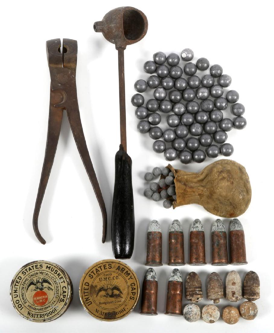 CIVIL WAR BULLET AND MUSKET BALL MIXED LOT