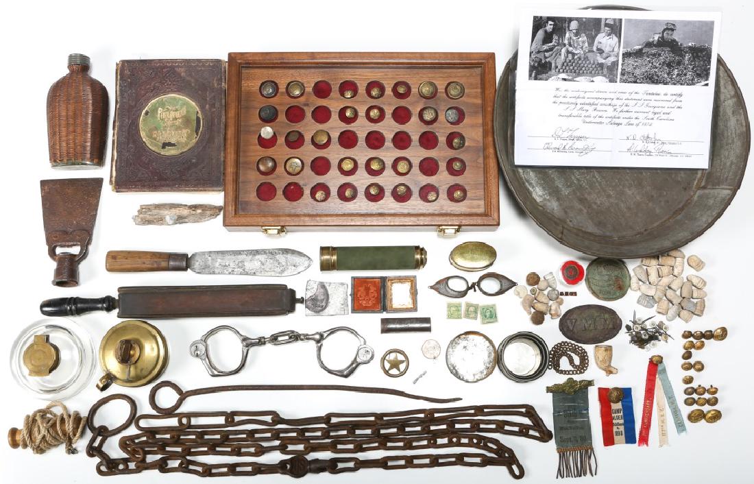 MIXED LOT OF CIVIL WAR ERA ITEMS