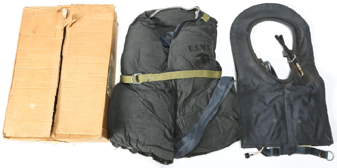 WWII US NAVY MAE WEST & USMC KAPOK LIFE JACKET LOT