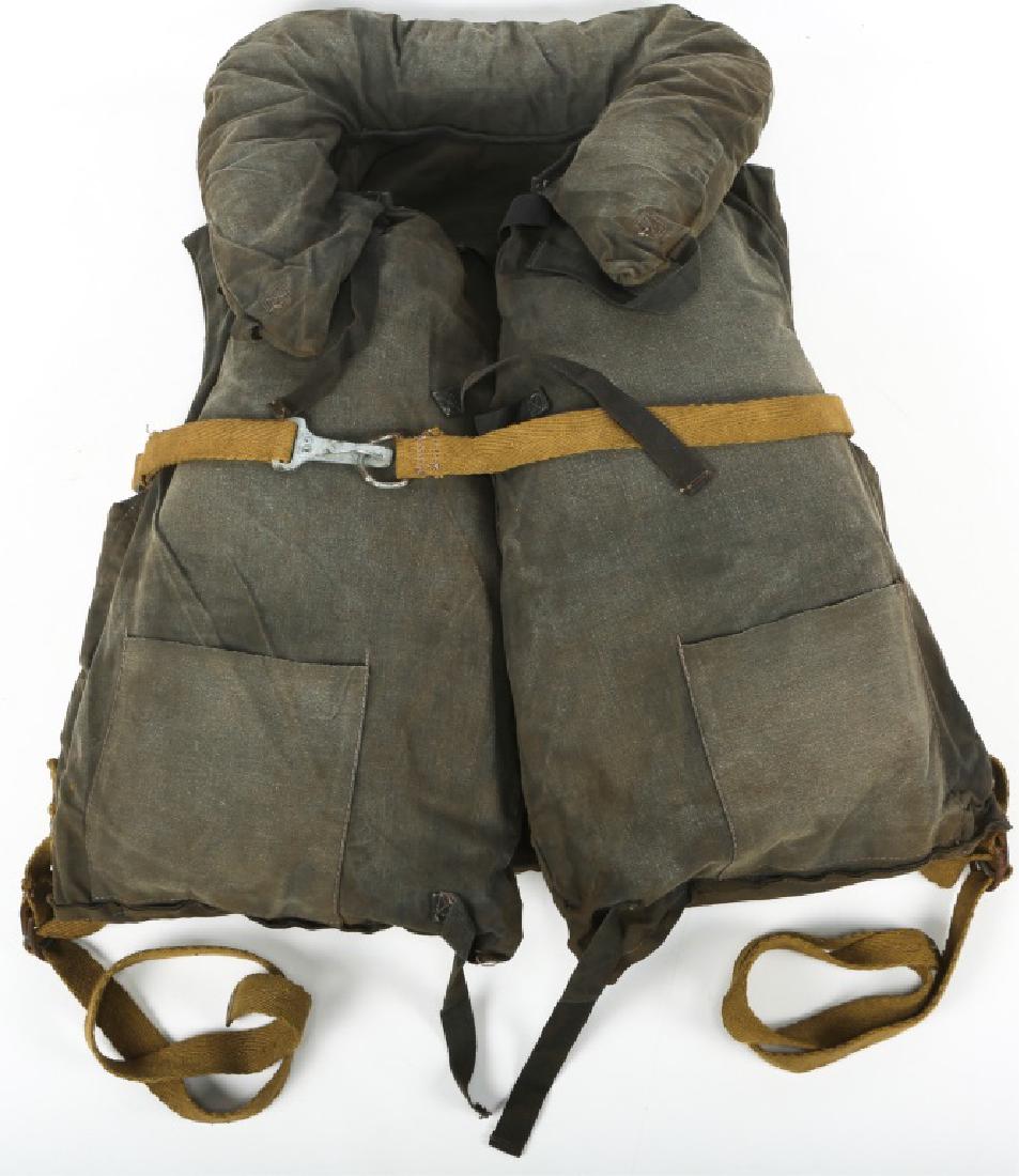 WWII USN NAVY KAPOK LIFE VEST JACKET
