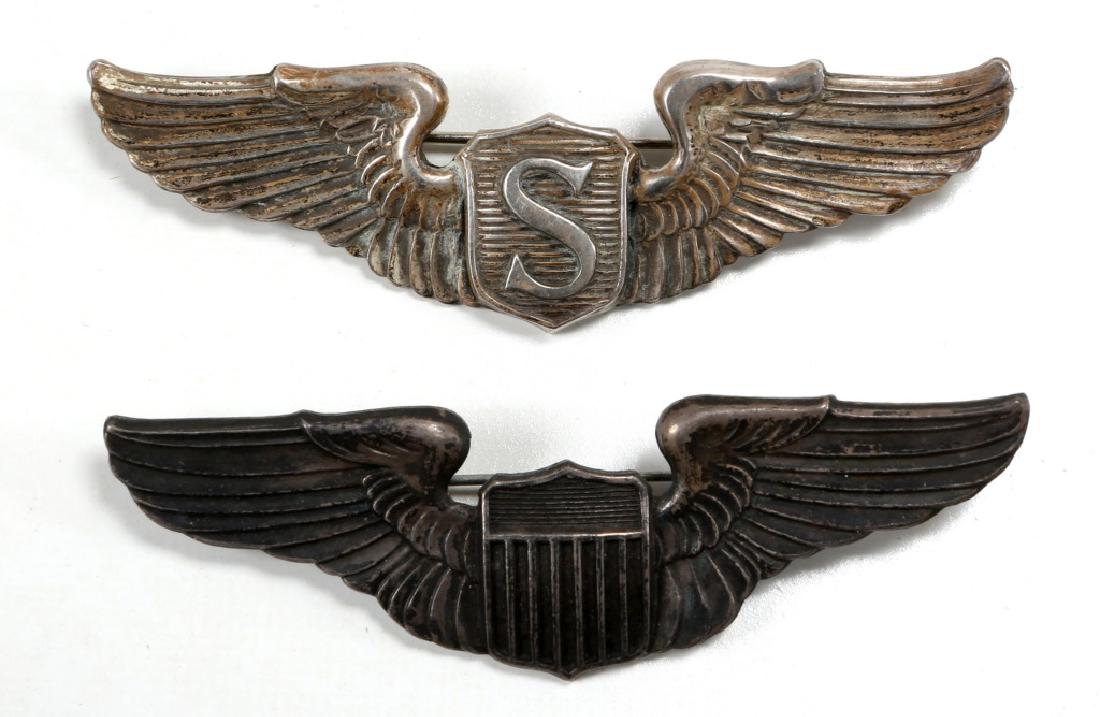 WWII US AAF FULL SIZE PILOT & SERVICE PILOT WINGS