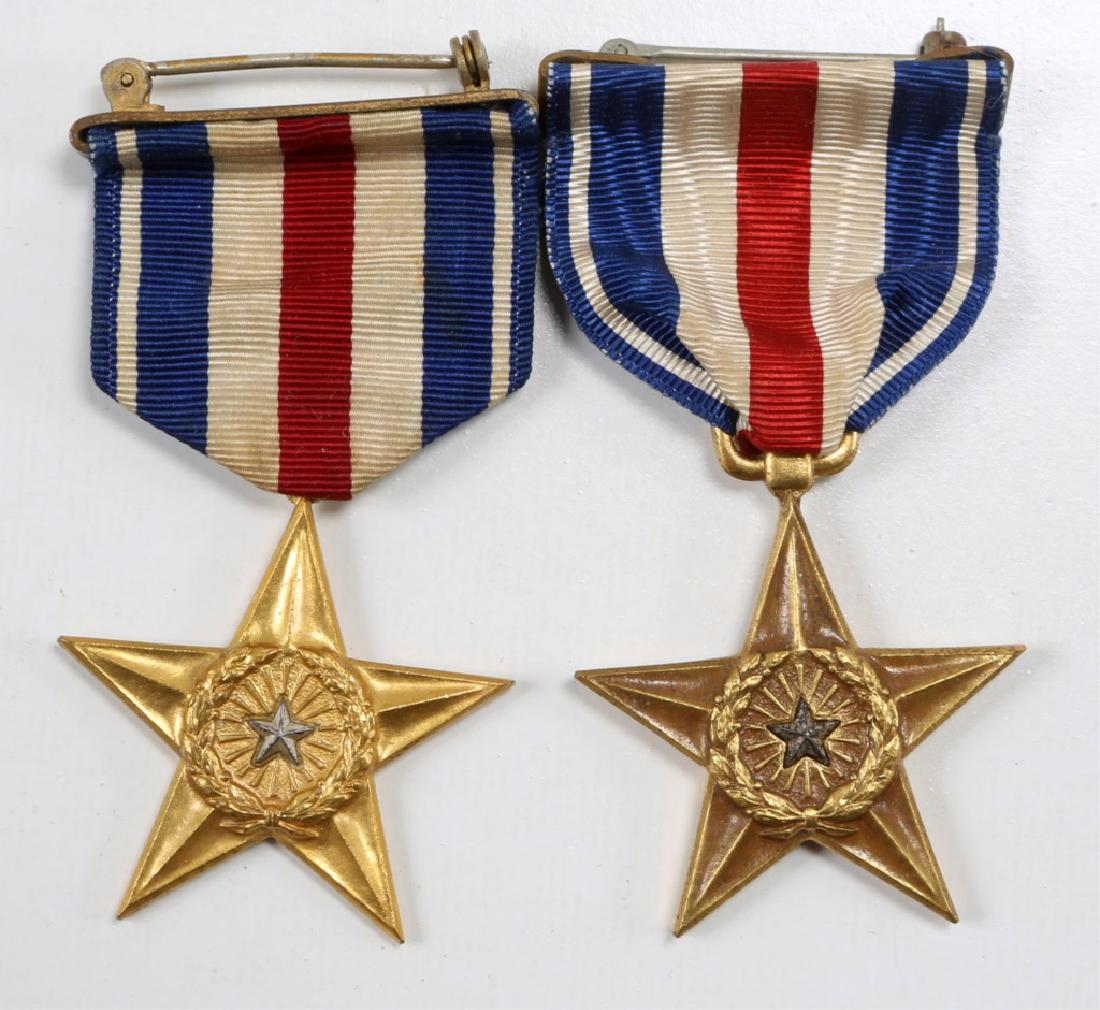 WWII US ARMY & NAVY NUMBERED SILVER STAR MEDAL LOT