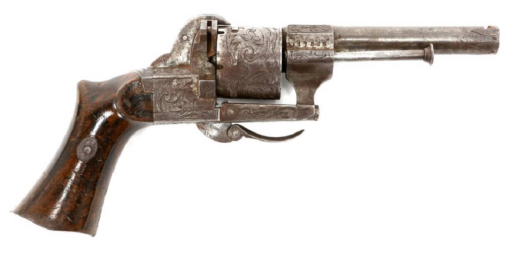 ENGRAVED BELGIAN FOLDING TRIGGER PINFIRE REVOLVER - Nov 26, 2018 ...