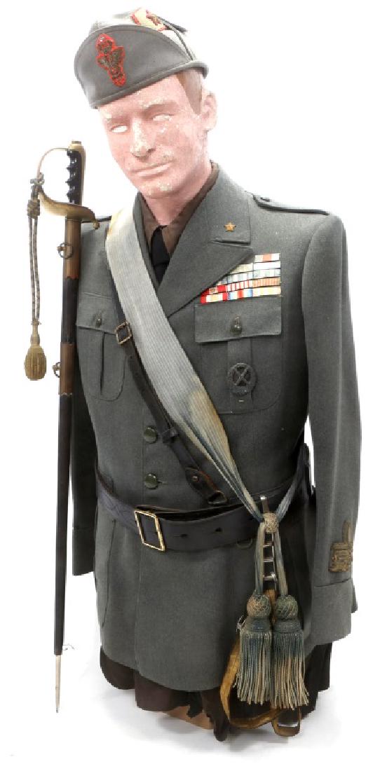 WWII ITALIAN ARMY MAJOR GENERAL UNIFORM & SWORD