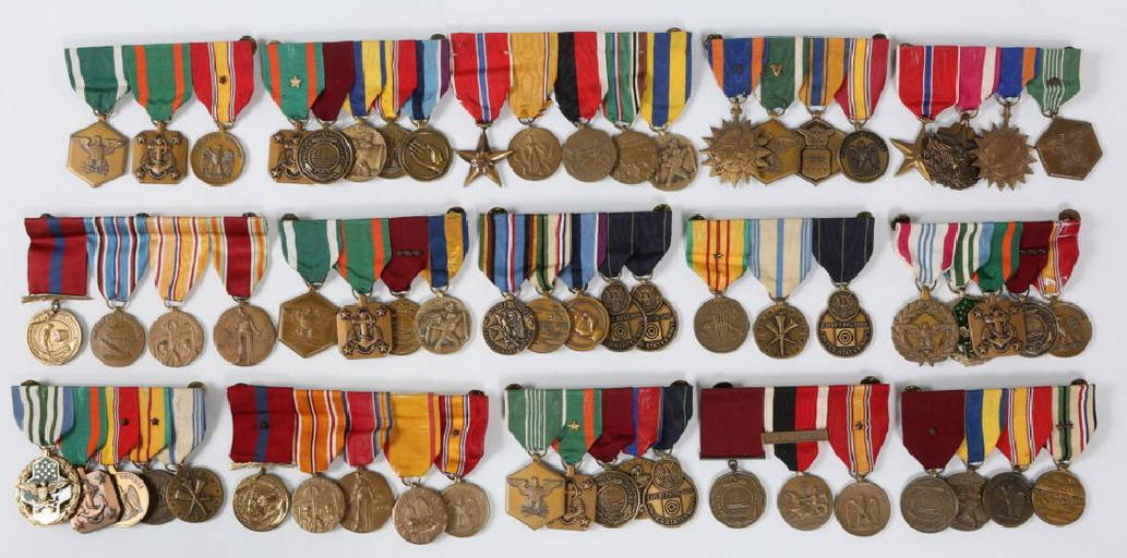 Us Armed Forces Full Size Medal Bars Large Lot
