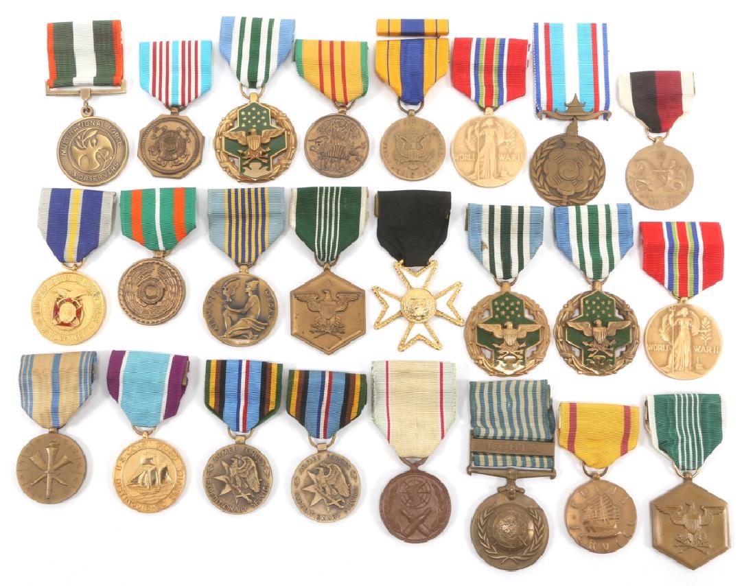 US MILITARY ARMED FORCES SERVICE MEDAL LOT OF 24
