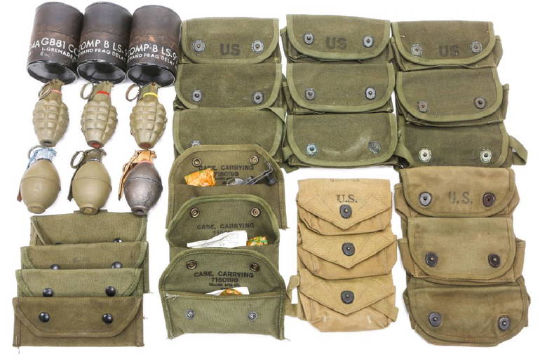 Inert Grenade And Accessories Lot