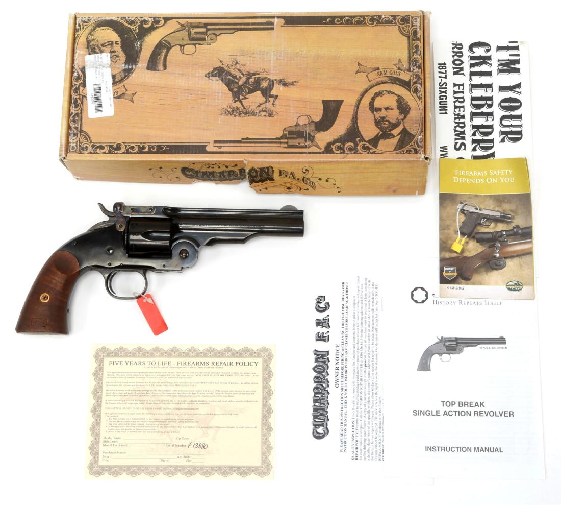 CIMARRON NO. 3 SCHOFIELD 1875 TOP BREAK REVOLVER