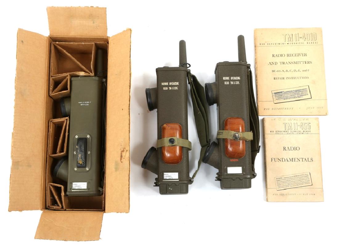 WWII US RADIO RECEIVER AND TRANSMITTER LOT OF 3