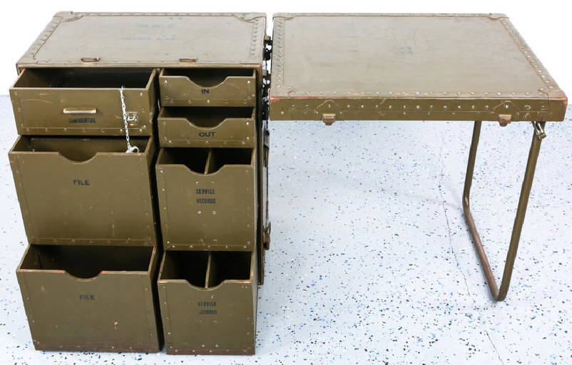 Wwii Us Army M45 Field Desk