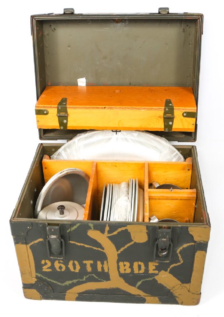 WWII US ARMY 260th BDE OFFICER FIELD MESS KIT
