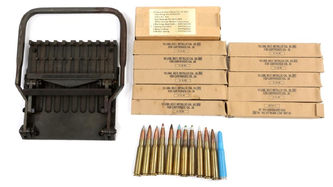 Us Mixed Tip .50 Cal M2 Ammo & Linker/delinker