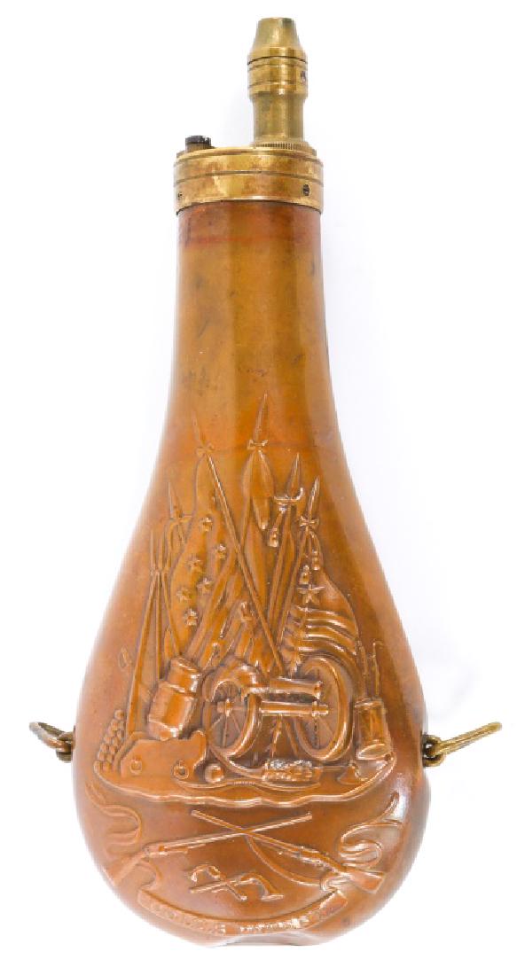 US COLT COPPER DRAGOON POWDER FLASK