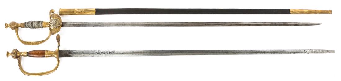 IMPERIAL GERMAN OFFICER COURT SWORD LOT OF 2