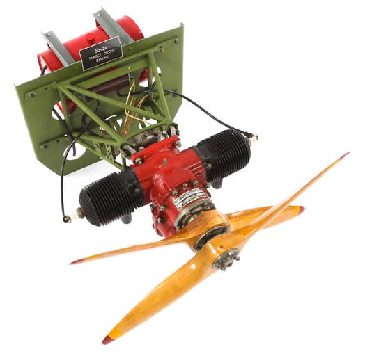 Wwii Us Oq 2a Target Drone Engine & Propeller