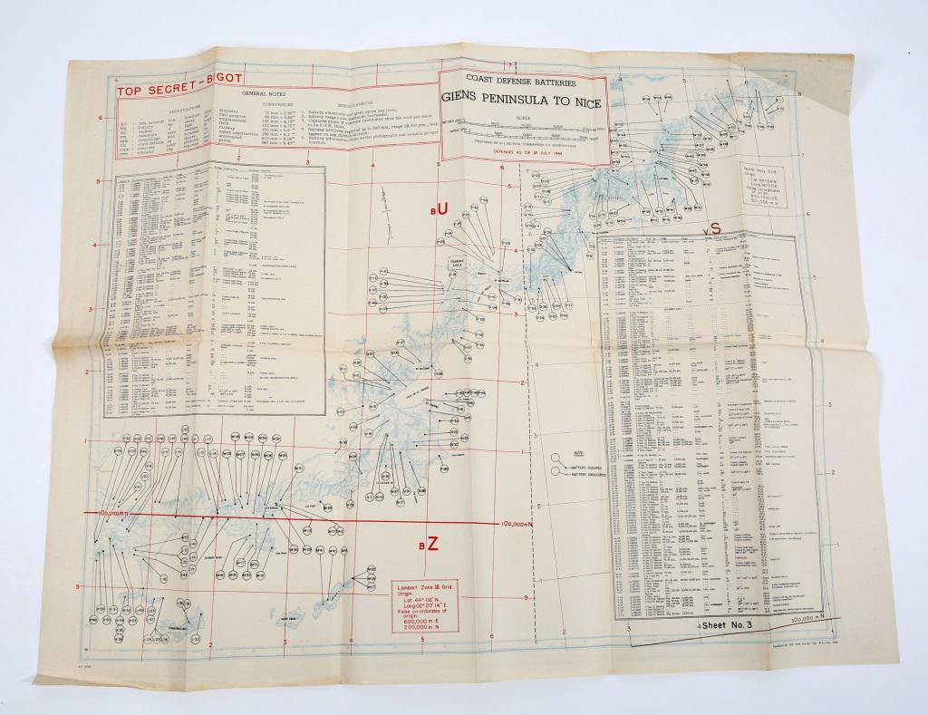 WWII SOUTHERN FRANCE TOP SECRET BIGOT NICE MAP - Oct 11, 2019 ...