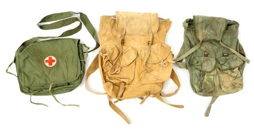 Vietnam War Nva / Vc Rucksack & Medic Musette Lot