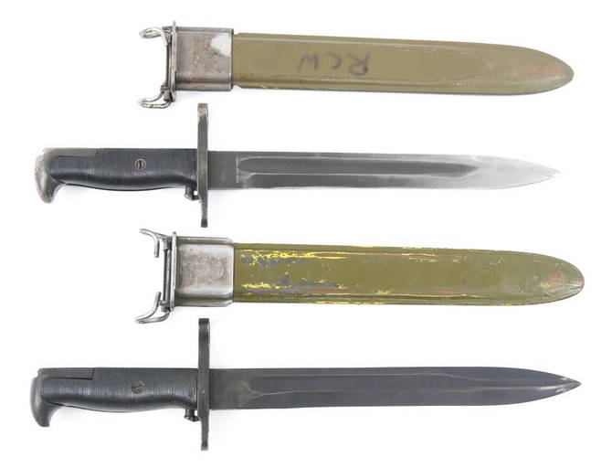 Wwii Us M1 Garand M1905 Short Bayonet Lot Of 2