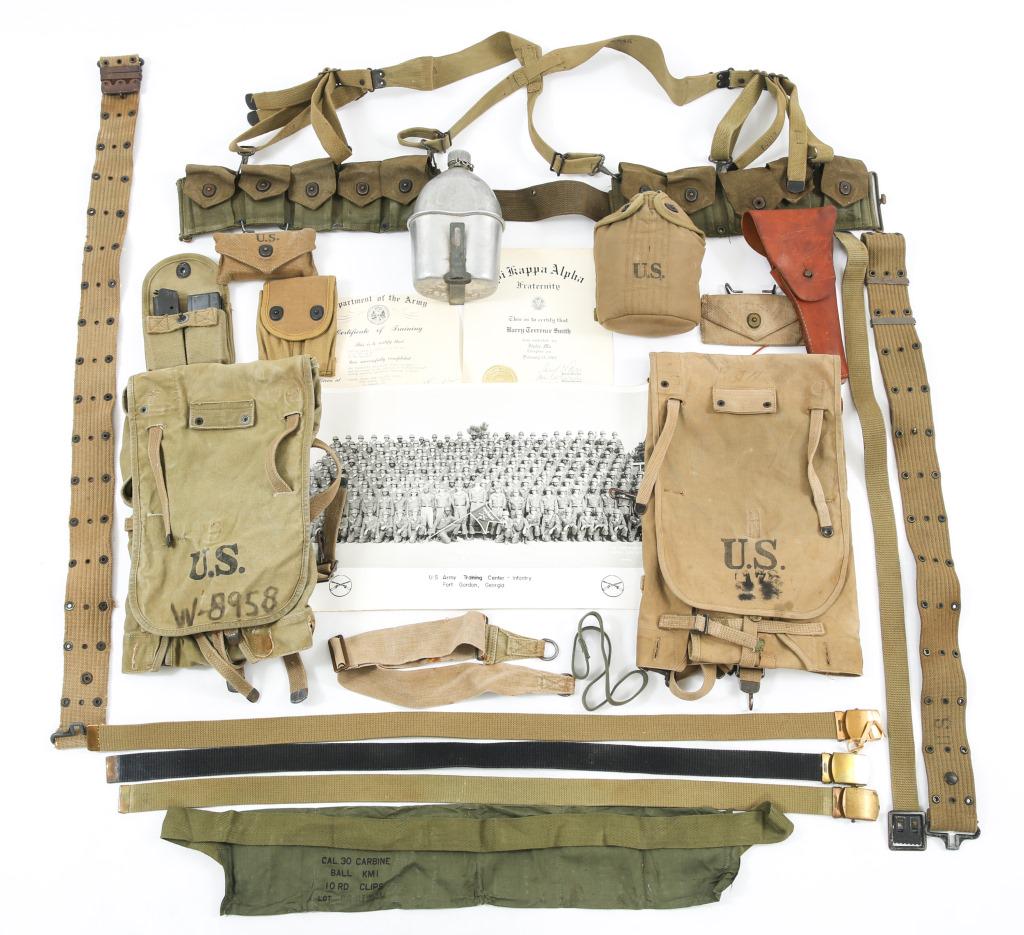 WWI - WWII US ARMY COMBAT WEB FIELD GEAR LOT - Jul 11, 2020 | Centurion ...