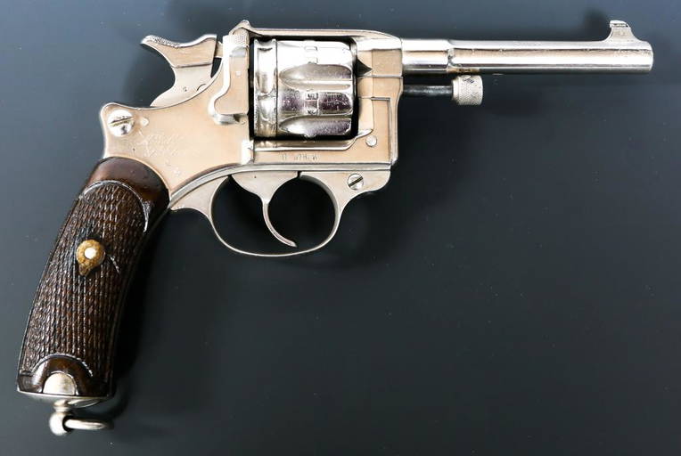 Us Captured French Model 1892 8mm Lebel Revolver