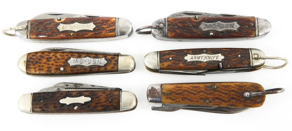 WWII US ARMY & USN STAG HANDLE POCKET KNIVES LOT - Dec 18, 2020 ...