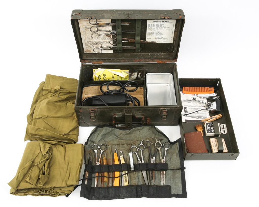 Us Army M 1944 Korean War Period Field Barber Kit