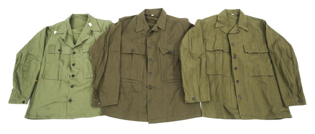 Wwii Us Army Od Green Hbt Uniform Shirt Lot