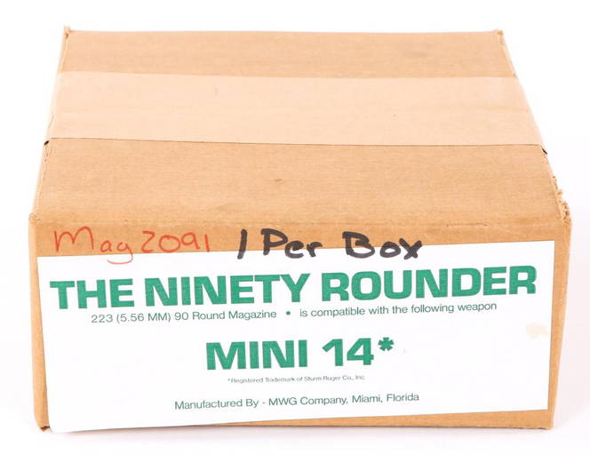 Mwg Ruger Mini 14 .223 90 Round Drum Magazine