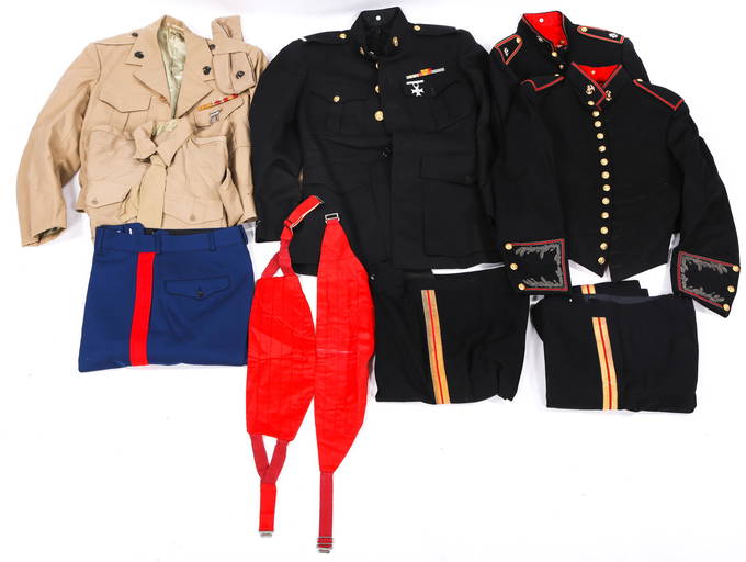 Usmc Evening Dress & Service Uniforms Lot