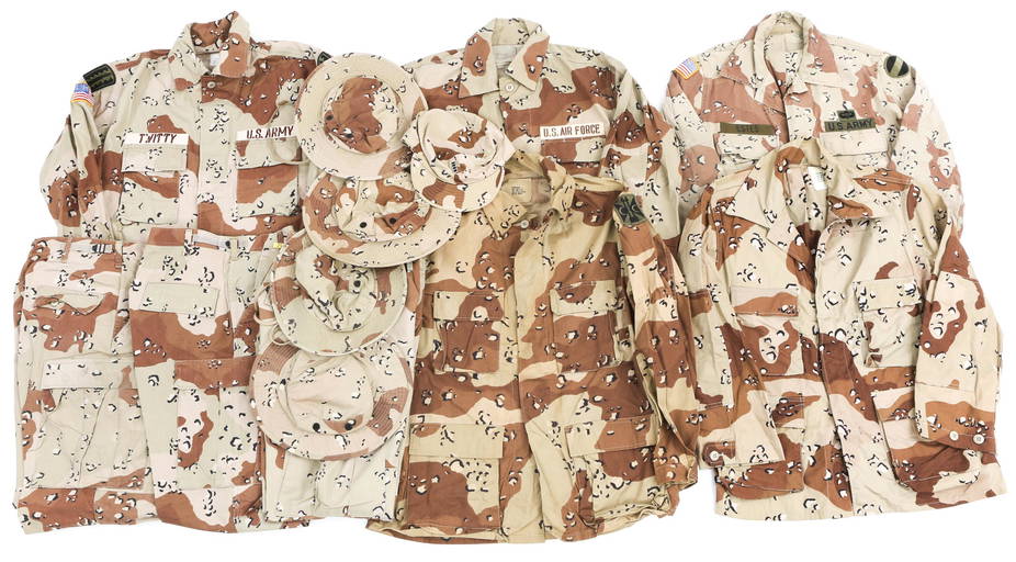 Us Army Chocolate Chip Desert Camo Uniforms Lot