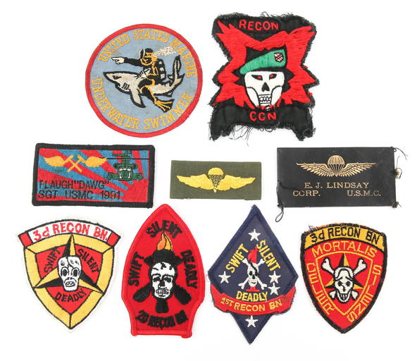 Us Army Vietnam War Sof Macv Sog Patches Lot Of 9
