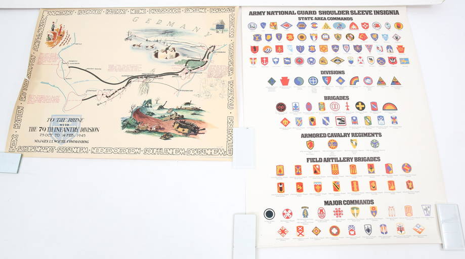 Wwii 79th Inf. Div & Usmc Us Military Posters Lot