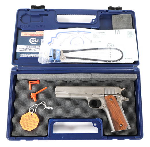 Colt Series 80 M1991a1 Stainless .45 Acp Pistol