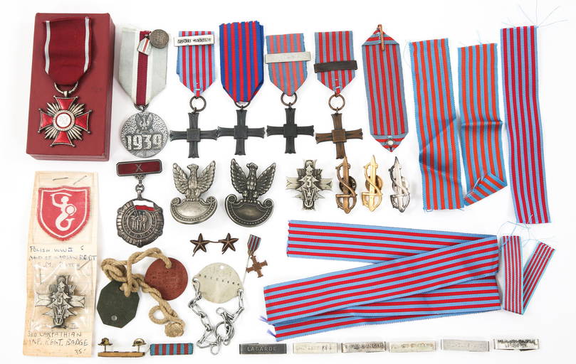 Wwii Polish Army Badge, Medal & Insignia Lot