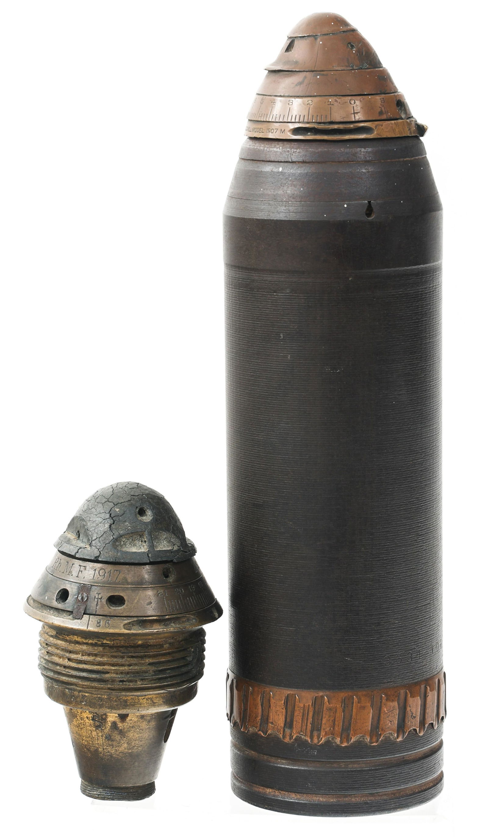 WWI M1907 ARTILLERY SHELL WITH EXTRA FUZE - Sep 14, 2022 | Centurion ...