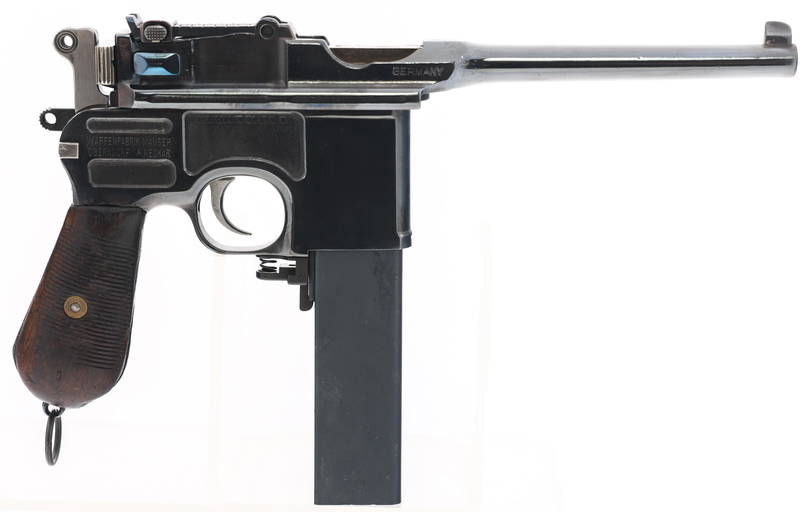 Mauser C96 Broomhandle Pistol 9mm Magazine Conv