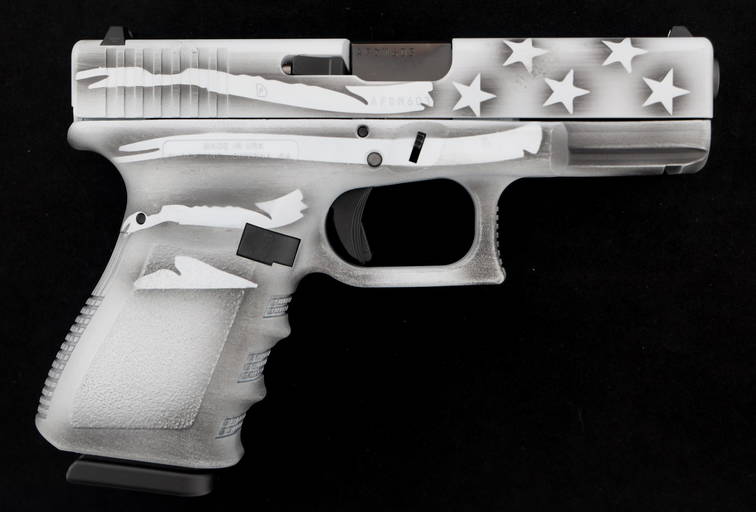 Custom Glock Model 19 Gen 4 Compact 9mm Cal Pistol