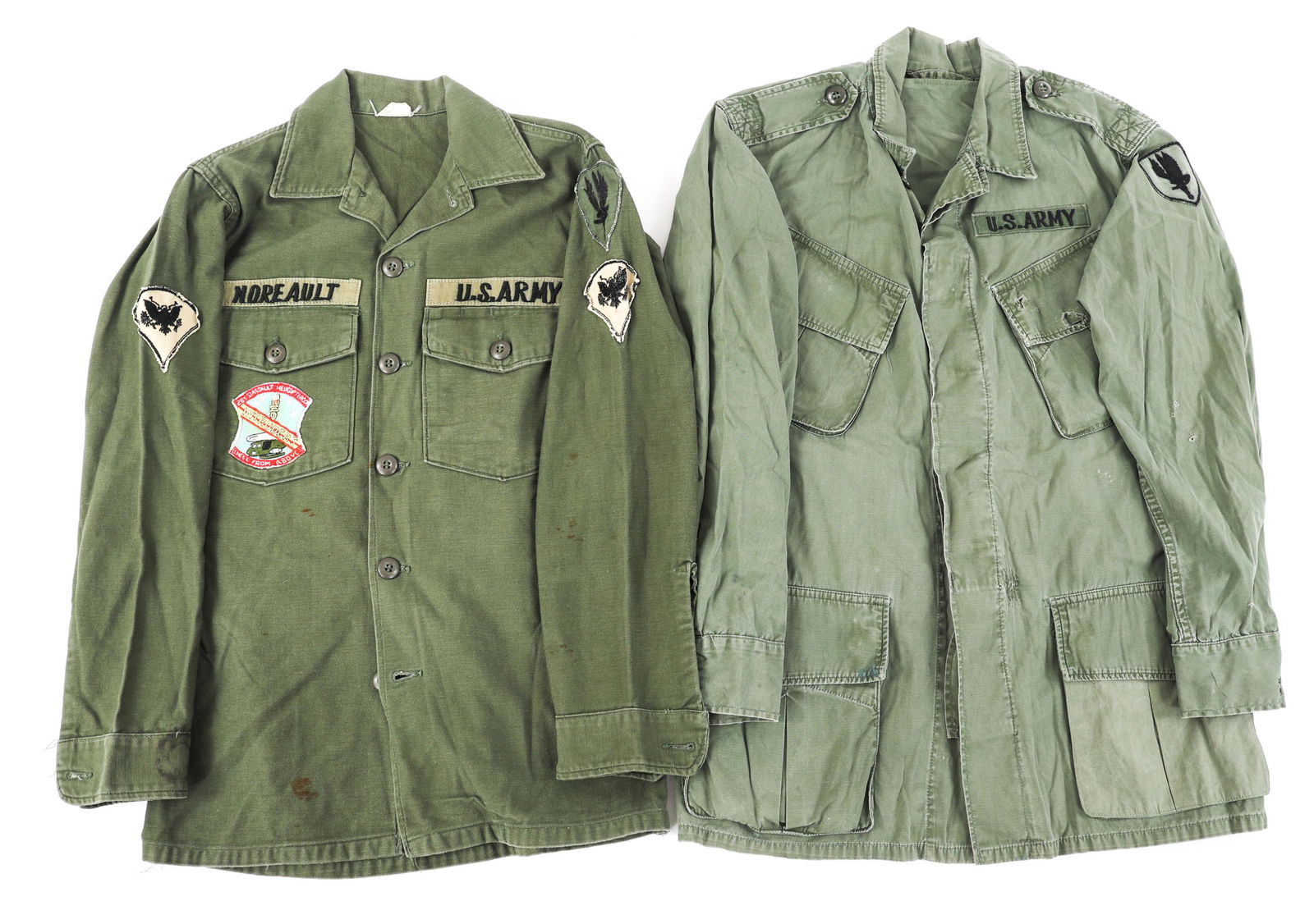 VIETNAM WAR US ARMY OG-107 & JUNGLE JACKET (#83349) on Jan 12, 2023 | Centurion Auctions in FL