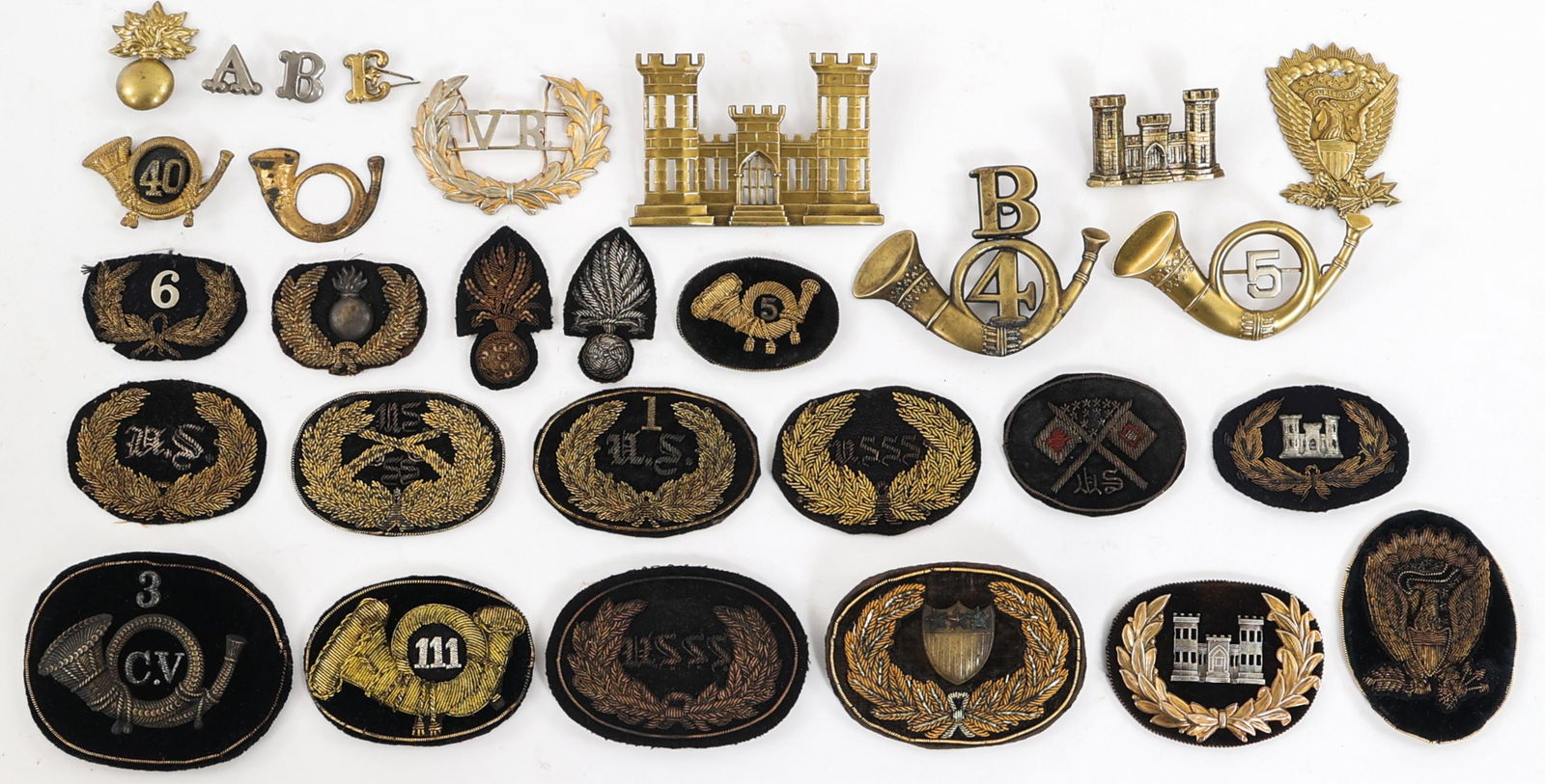 CIVIL WAR UNION OFFICER CAP INSIGNIA LOT OF 29 (#83442) on Jan 12, 2023 ...