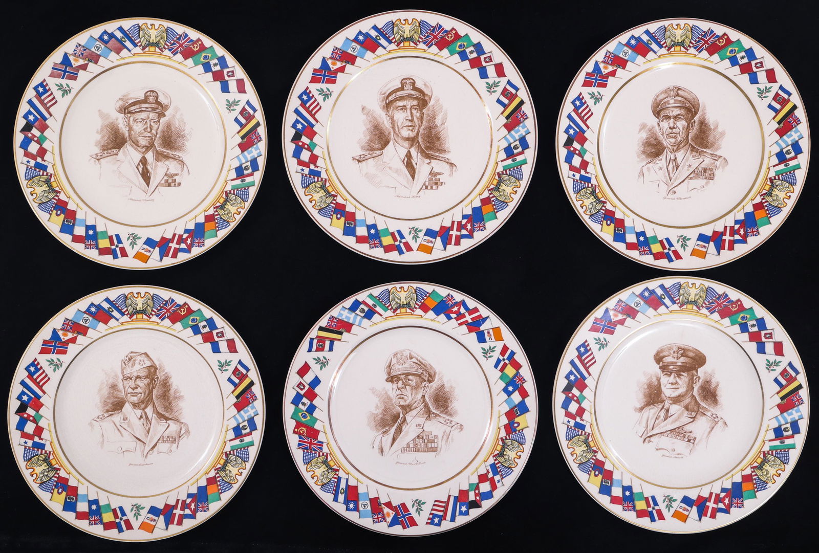 WWII ALLIED NATIONS COMMEMORATIVE PLATES (#83753) on Jan 12, 2023 ...