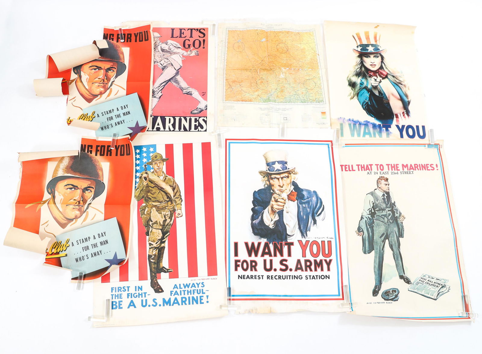 WWII - COLD WAR POSTERS AND AAF ESCAPE MAP (#83807) on Jan 12, 2023 ...