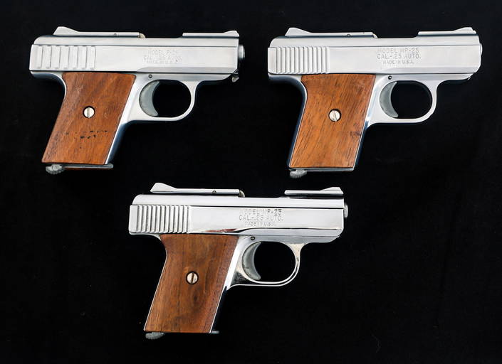 Raven Arms Model Mp 25 .25 Cal Pistols Lot Of 3
