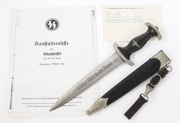 Wwii German Model 1933 Id Ss Dress Dagger